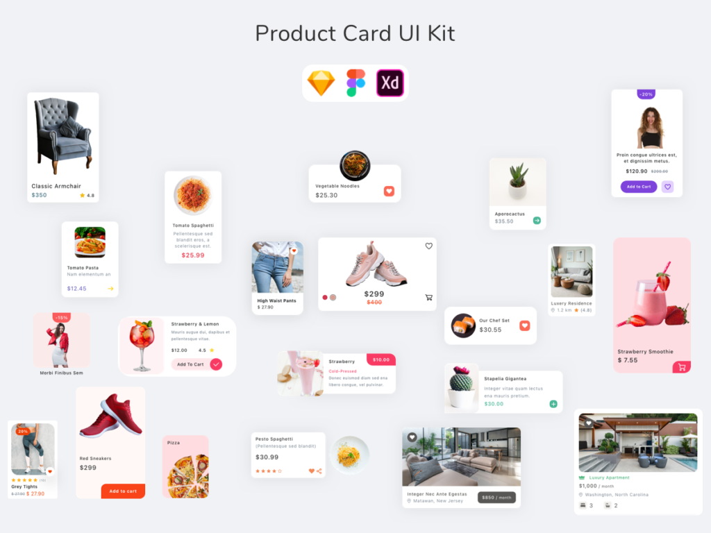 Product Card UI Kit - Download Free Resource Product Card UI Kit - Download Free Resource